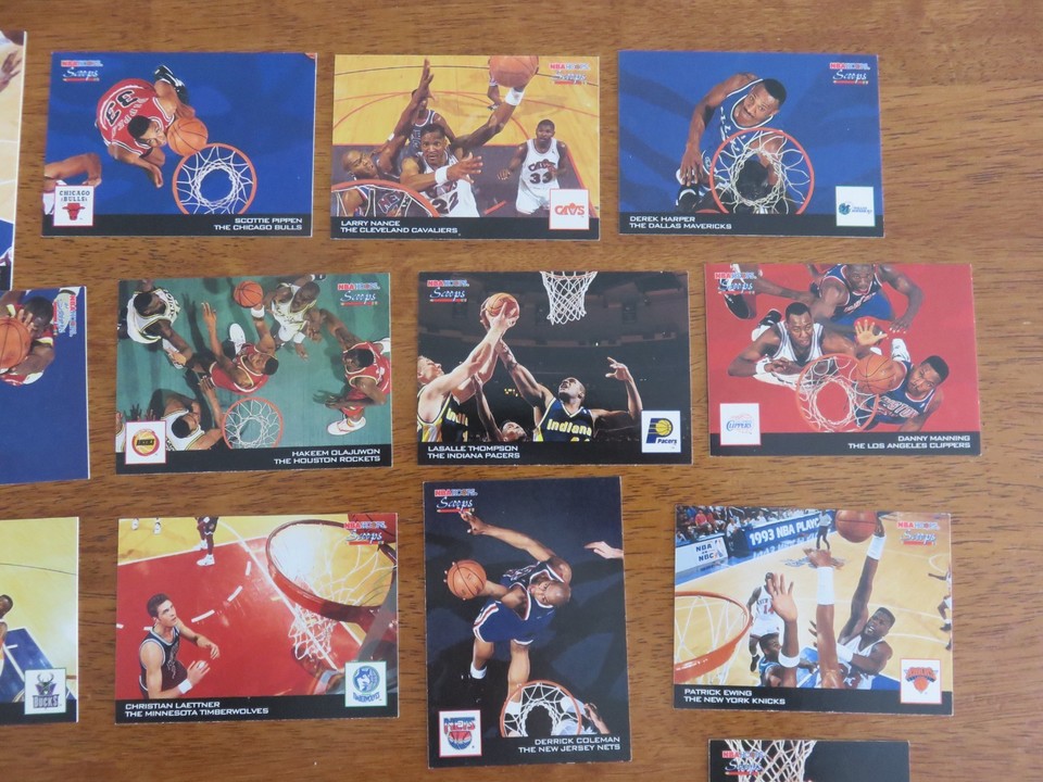 1994 SKYBOX HOOPS NBA BASKETBALL. COMPLETE 28 CARD SCOOPS SUBSET ...