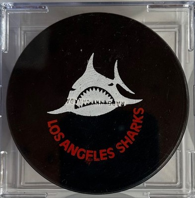 RARE LOS ANGELES SHARKS WHA OFFICIAL GAME HOCKEY PUCK - BILTRITE CANADA ...