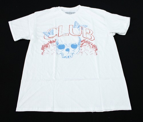 999 Club Unisex Adult's Member Exclusive Skull T-Shirt JL3 White Medium ...