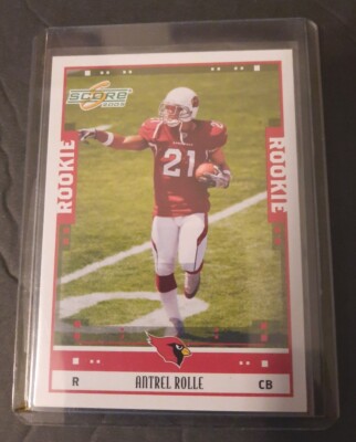 2005 Score Football Card #338 Antrel Rolle Rookie Cardinals Cornerback ...