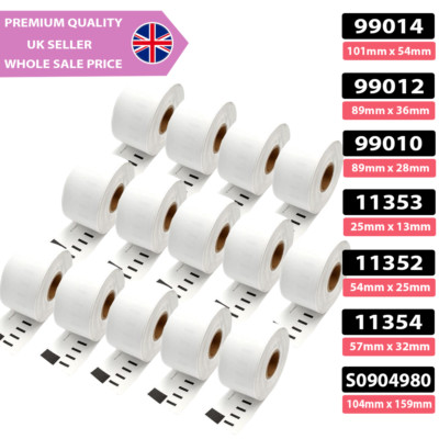 COMPATIBLE DYMO LABELWRITER LABEL ROLL 11352 99012 99014 99010 11354 ...