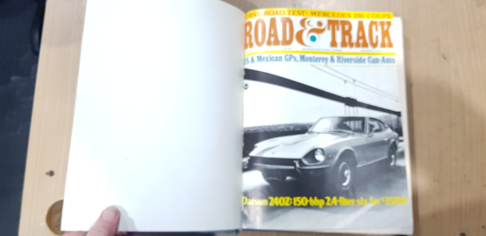 HARDBOUND FOLDER EDITIONS 1970 ROAD & TRACK MAGAZINES JANUARY 1970 ...