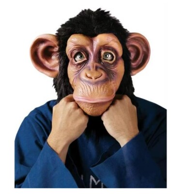 Chimp Mask - Latex - The Lazy Song - Deluxe Costume Accessory - One ...