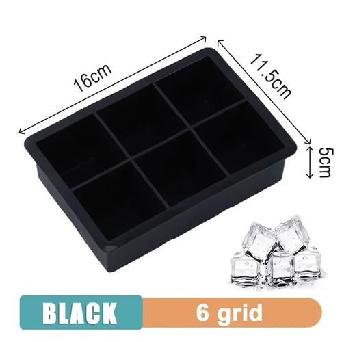 4/6/8/15 Grid Big Ice Tray Mold Giant Jumbo Large Food Grade Silicone ...
