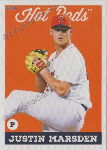 2019 Bowling Green Hot Rods Justin Marsden RC Rookie Tampa Bay Rays | eBay