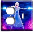 FROZEN 2 ELSA THROWING ICE FLAMES LIGHT SWITCH OUTLET WALL PLATES NEW ...