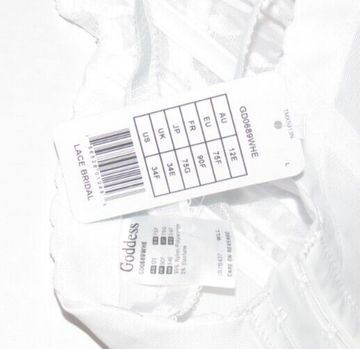 g2 Goddess White Lace Bridal Bustier Longline Bra Style GD0689WHE Size ...