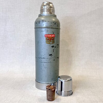 Stanley Super Vac Stainless Steel Lined Thermos N945 W/ Cork Hot & Cold ...