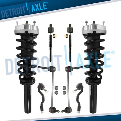 Front Struts w/Coil Springs Tie Rod Ends Sway Bar Links for 2007-2013 ...