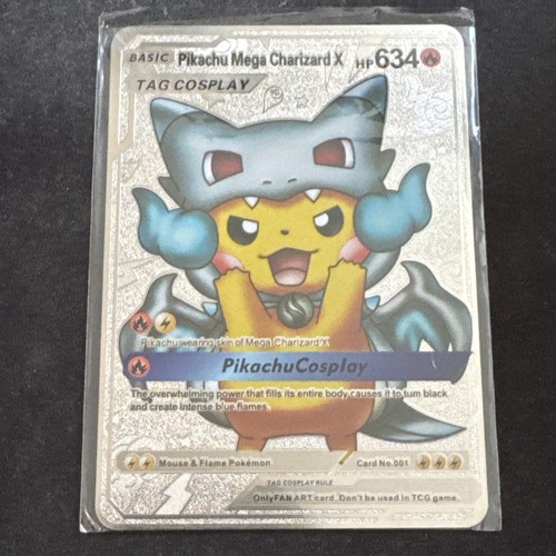 Pokemon Pikachu Mega Charizard X Gold Foil | eBay