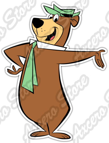 Yogi Bear Boo‐Boo Funny Cartoon Car Bumper Vinyl Sticker Decal 4"X5" | eBay