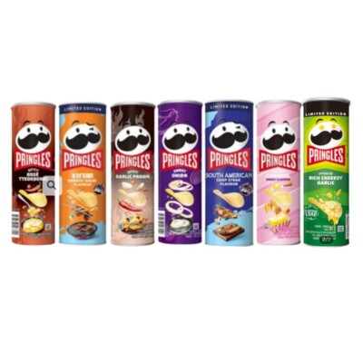 Pringles 7 Flavors Set Potato Chips Sweet Onion Korea Spicy Rose ...