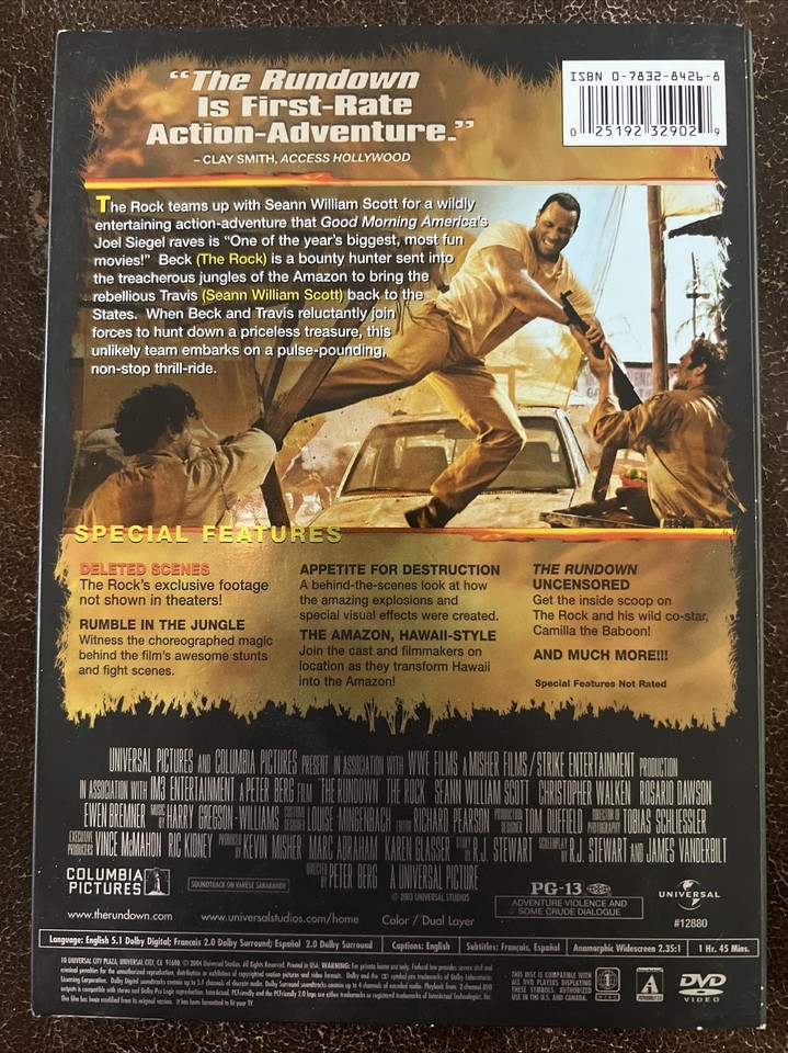 The Rundown (DVD, 2003) 25192329029| eBay