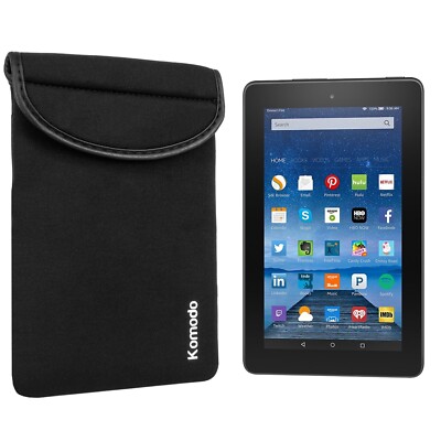 Neoprene Tablet Case for Amazon Fire 7 Padded Soft Cover Kindle Sock ...