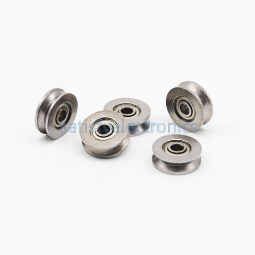 10PCS 3*12*4mm V623ZZ Skateboard Bearing Miniature Bearing V-groove ...