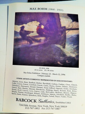 MAX BOHM ART PIECES VTG ORIG 1994 ADVERTISEMENT, | eBay
