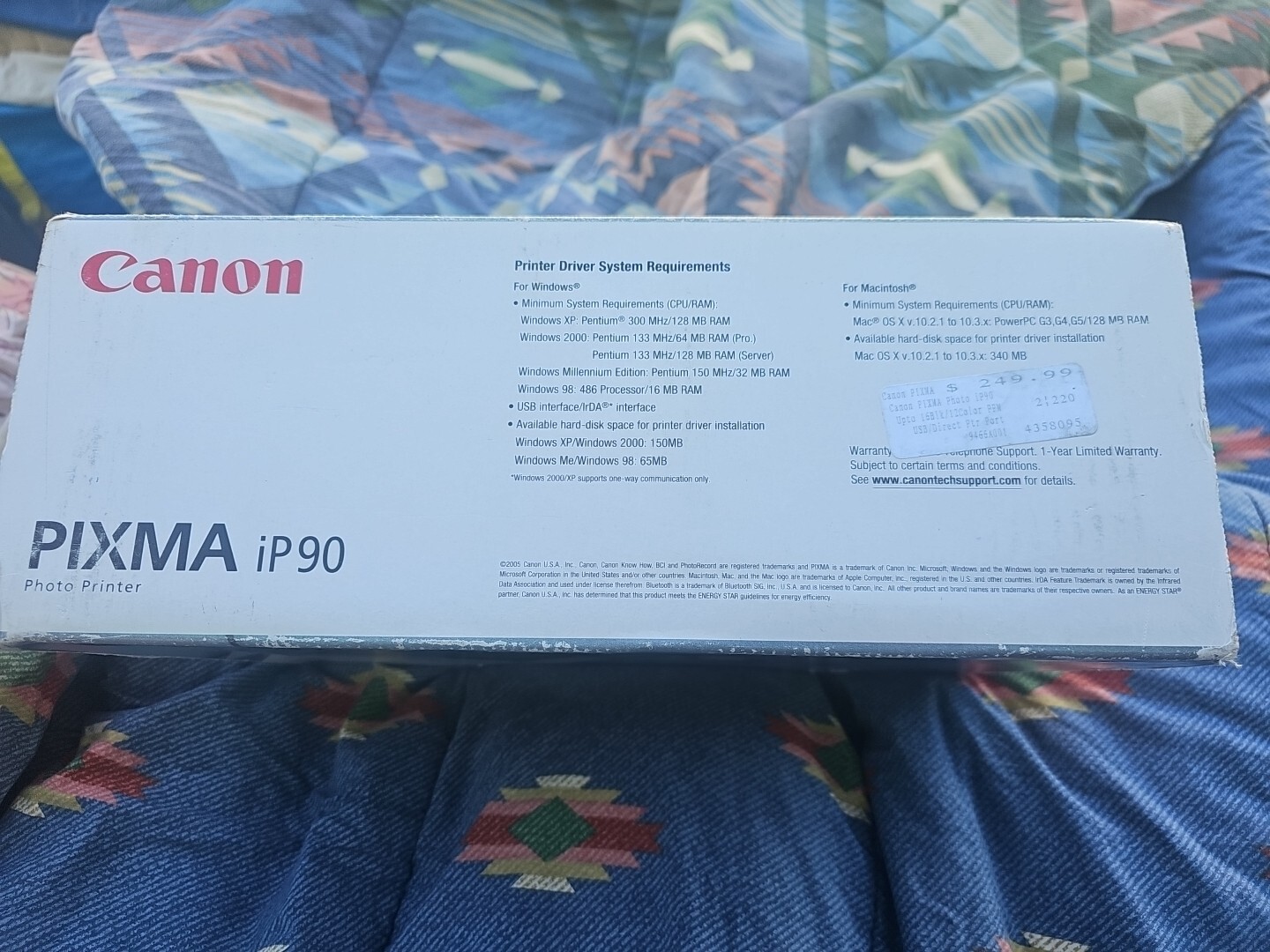 Canon PIXMA IP90 Mobile Inkjet Printer for sale online | eBay