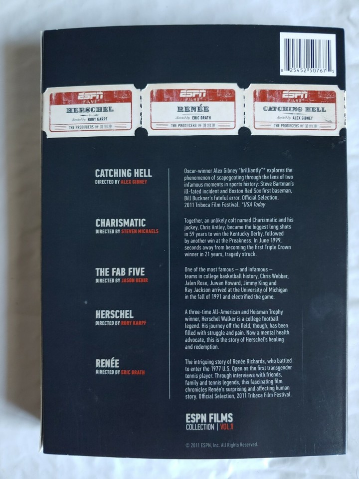 ESPN Films Collection, Vol. 1 (DVD, 2011, 5-Disc Set) 825452507675| eBay