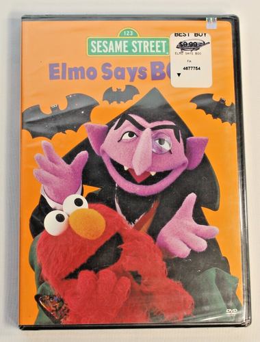 Elmo Says Boo! DVD Halloween Spooky Fun Sesame Street Orange 1997 ...