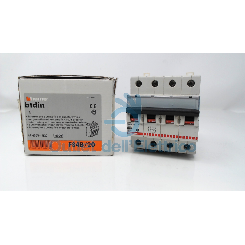 Bticino MCB 4P 20A 6K B 4 Modules F84b/20 8012199074290 | eBay