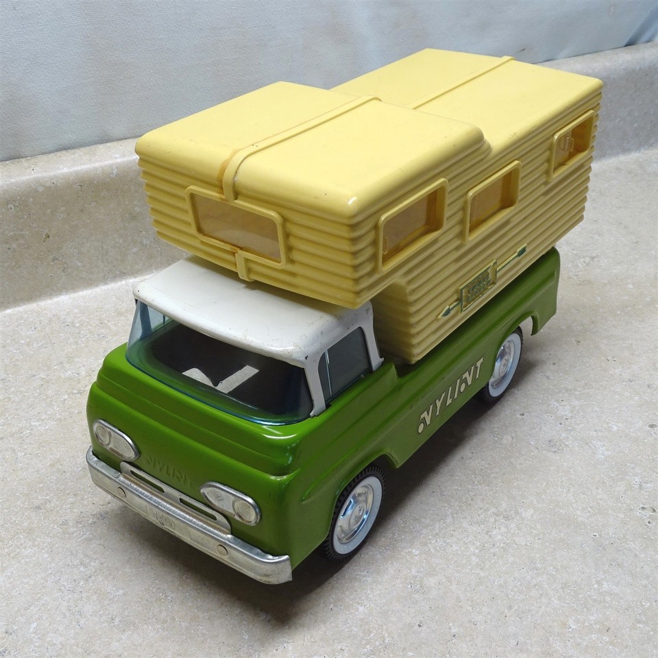 Vintage Nylint Trail Blazer Camper Truck, Pressed Steel, Plastic Camper ...