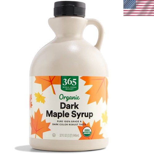 Robust Dark Maple Syrup, Grade A, 32 Fl Oz - Organic Delight for Meal ...
