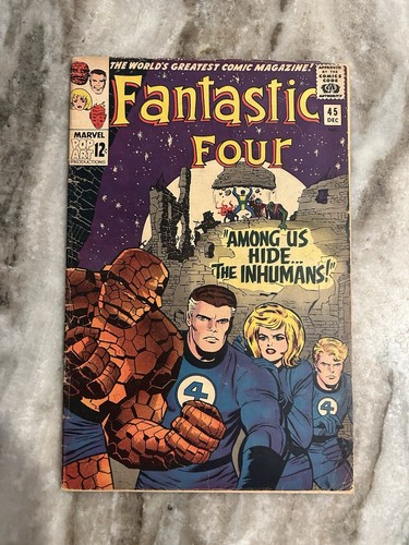 THE FANTASTIC FOUR #45 COMIC DEC 1965 1st APP OF INHUMANS | eBay