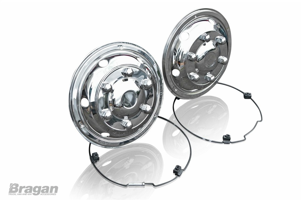 17.5" Universal Rear Coach Bus Wheel Trims Covers To Fit Iveco Mercedes ...