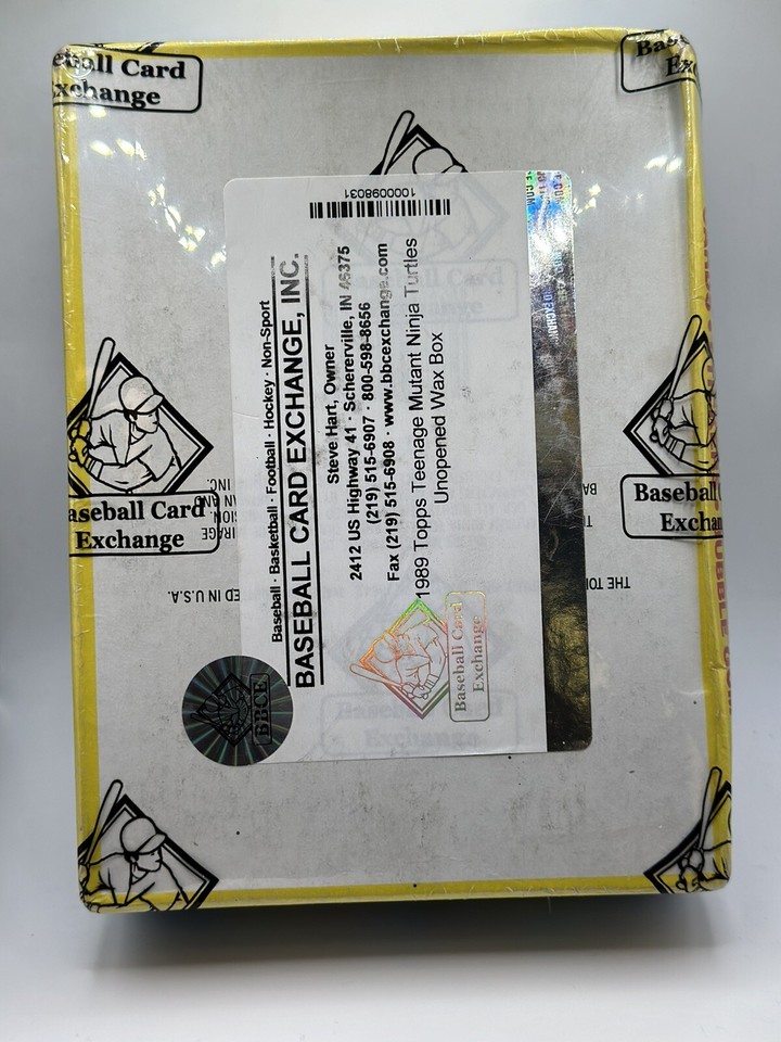 1989 Topps Teenage Mutant Ninja Turtles Series 1 Unopened 36 Wax Packs ...