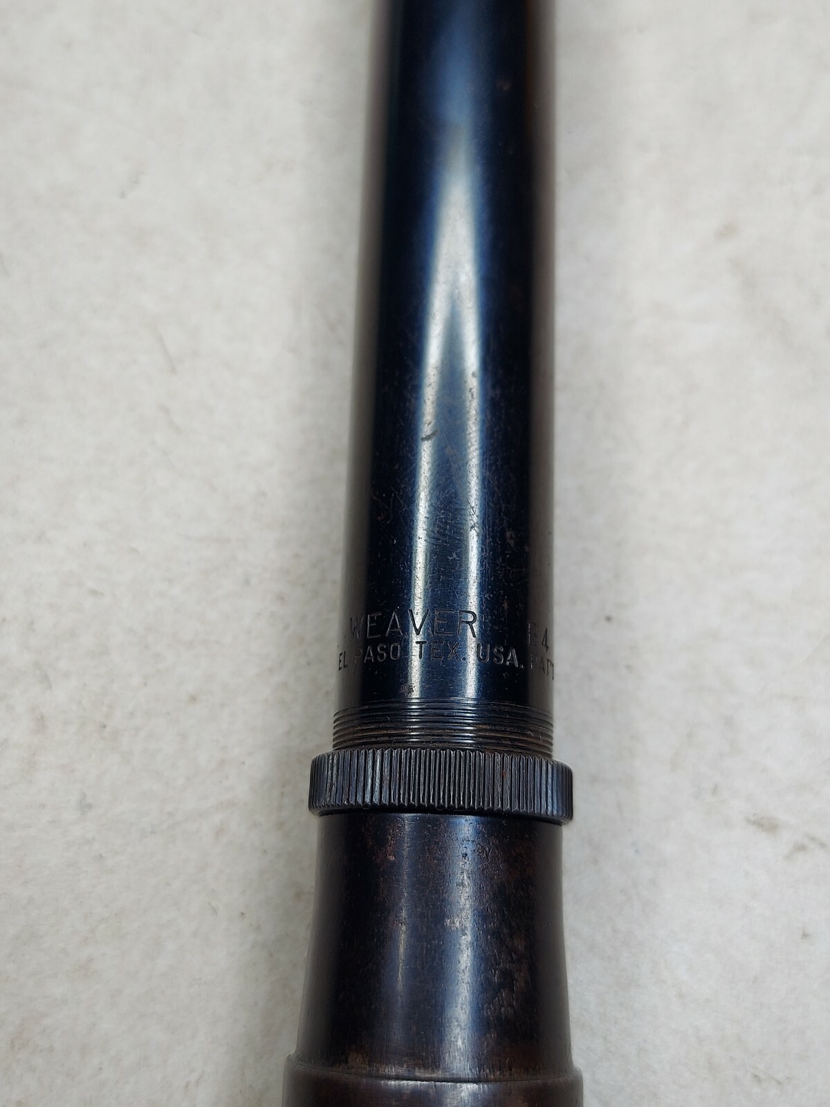Vintage Weaver B4 Rifle Scope Blued Crosshair Reticle USA 4x Rimfire ...