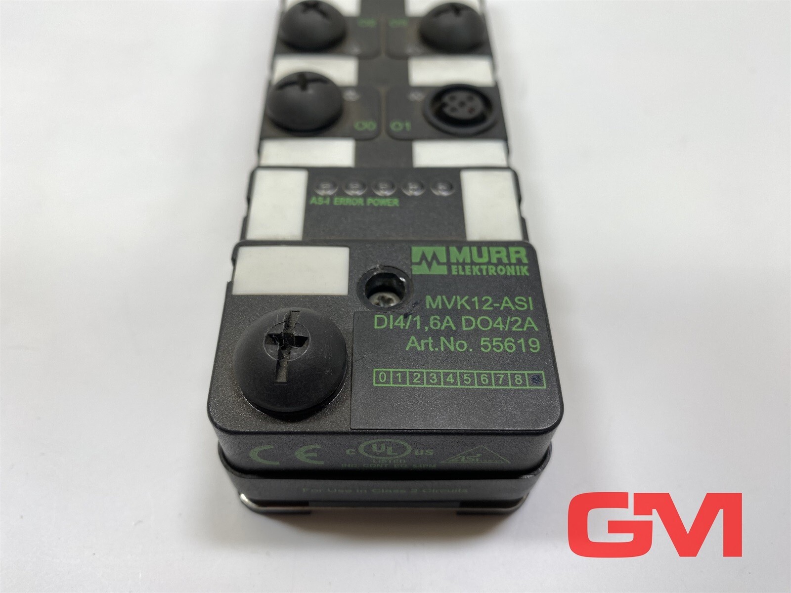 Murr Electronics Bus Module 55619 MVK12-ASI Di4/1,6a Do4/2a IN/Out ...