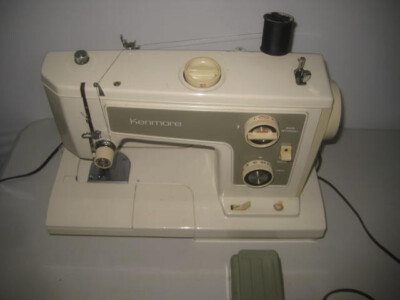 Kenmore Sewing Machine 148.197 EC Case-Pedal-Light-Free Arm-Buttonhole ...