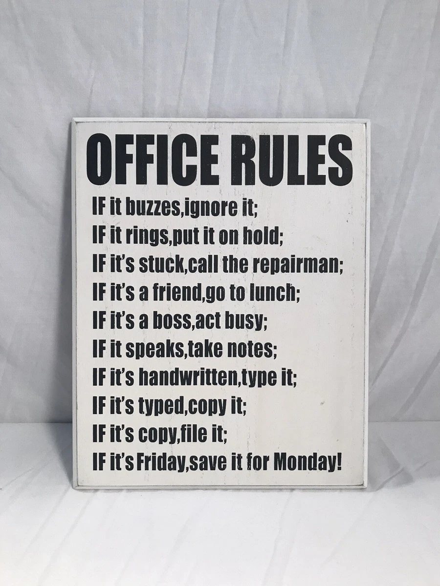 Funny Office Rules