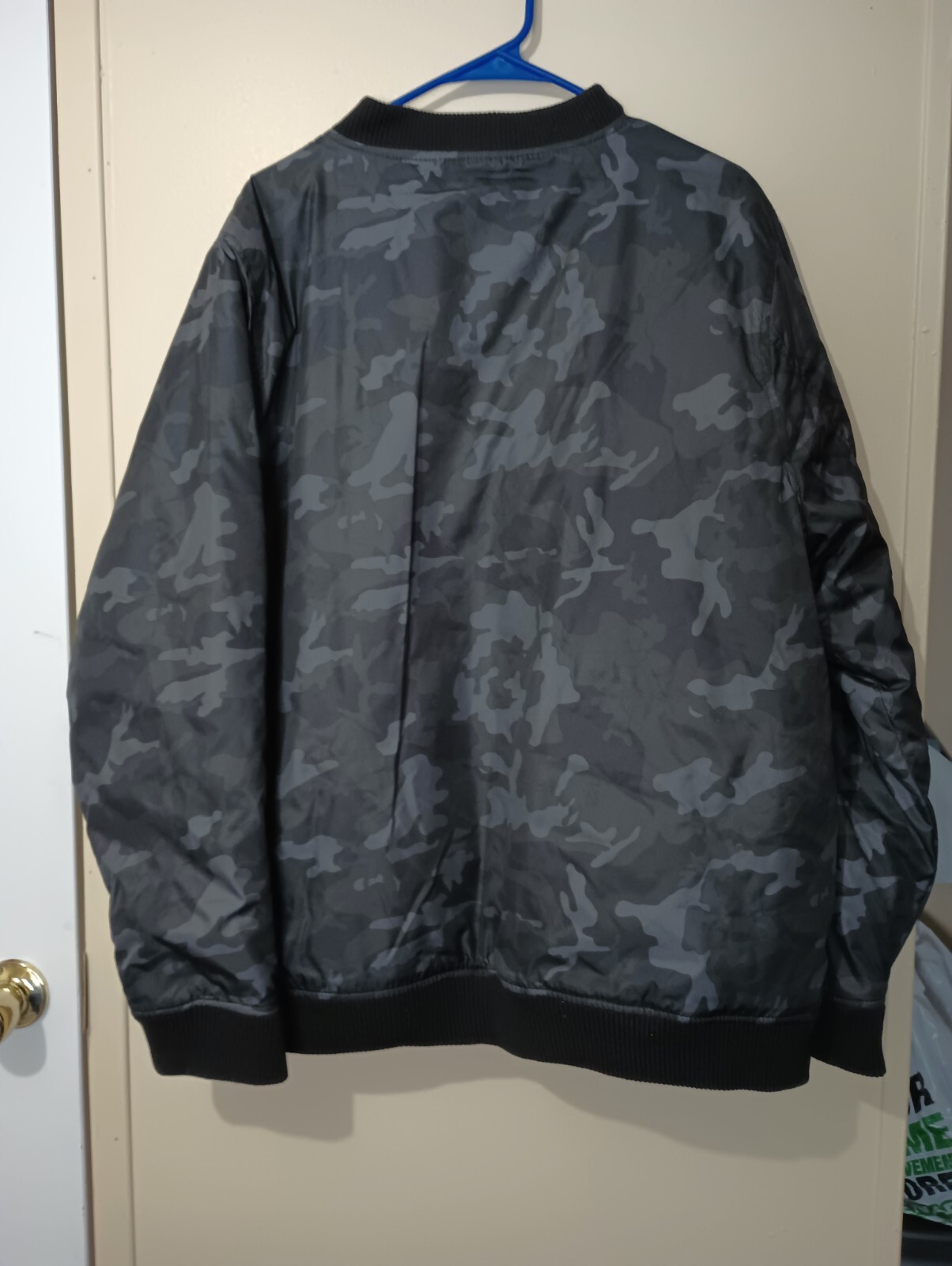 Marvel Deadpool Camouflage Bomber Embroidered Jacket Gray Full Zip Mens ...