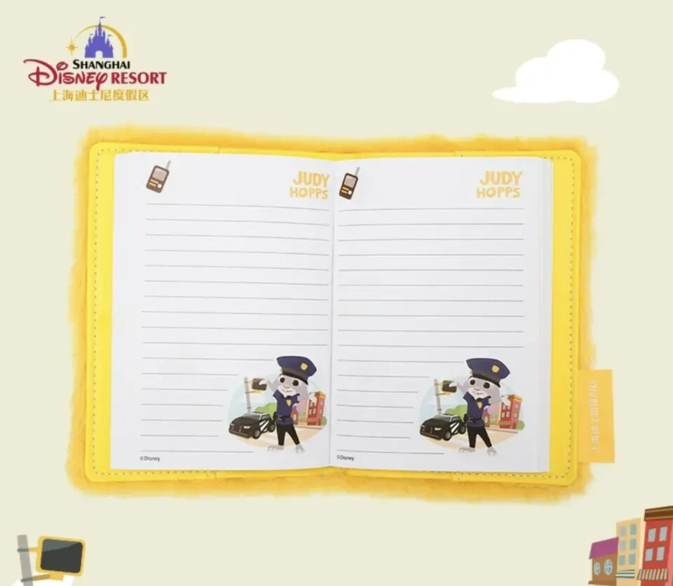 Disney authentic 2024 Zootopia Judy notebook shanghai disneyland | eBay