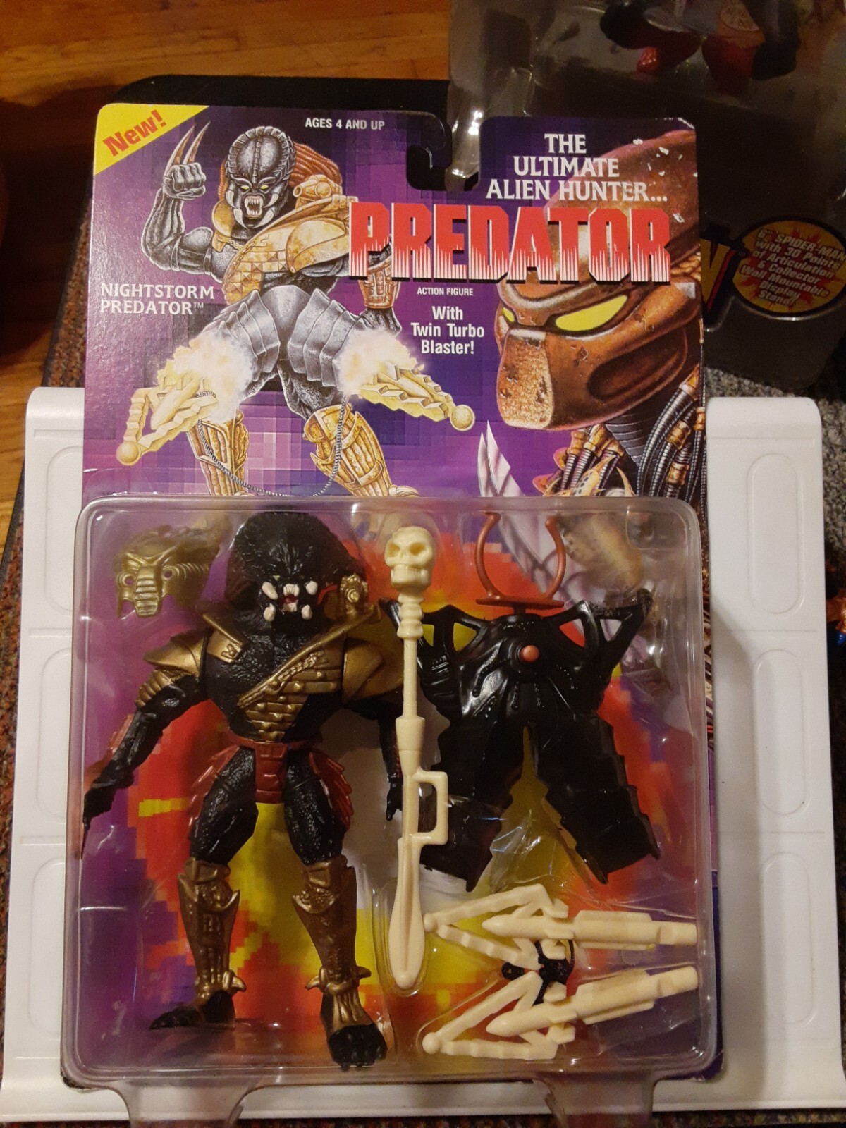 NEW ON CARD VTG Kenner Nightstorm Predator Twin Turbo Blaster 1994 ...