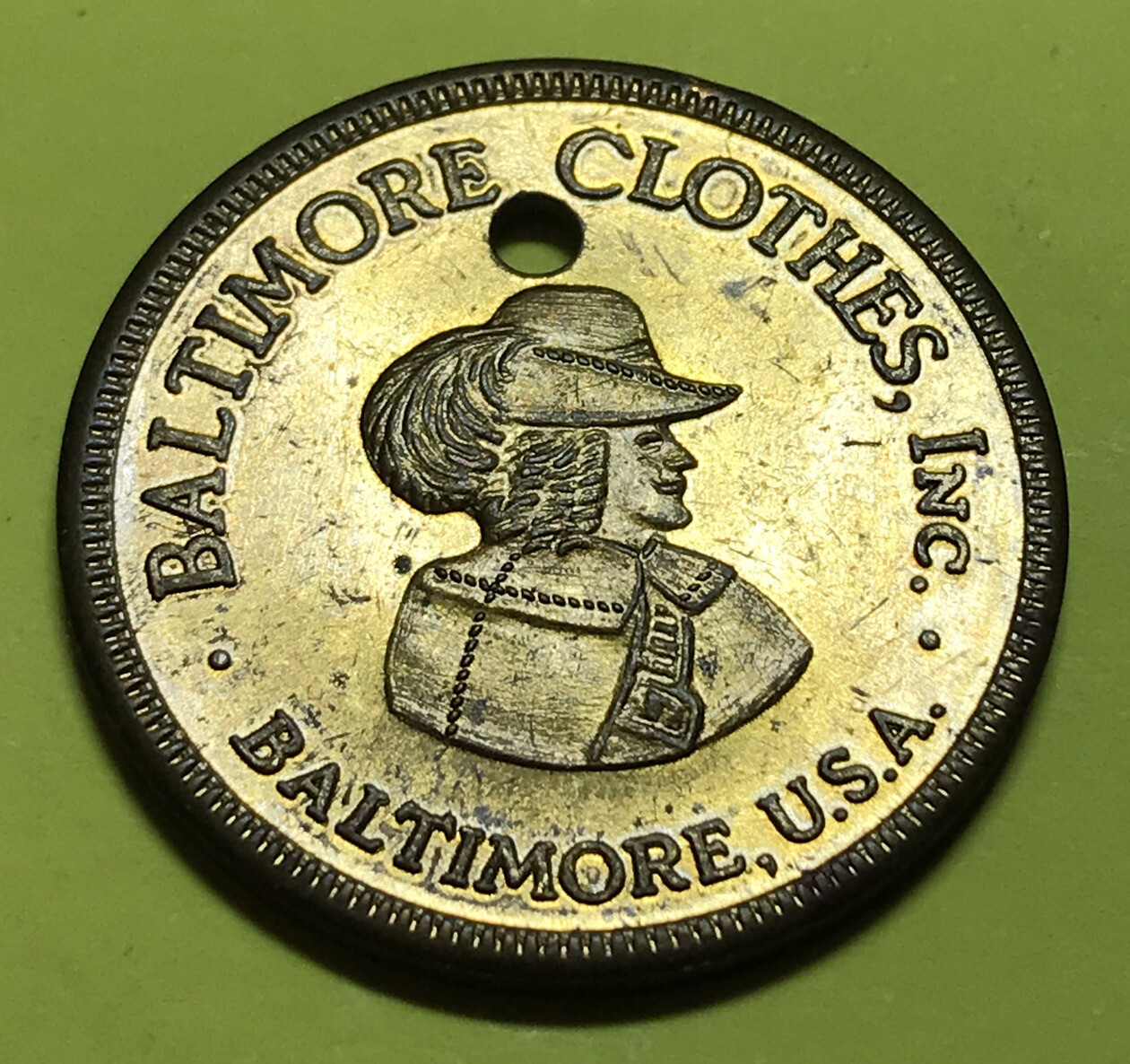 Baltimore Clothes Inc Baltoclothes All Wool And Fully Guaranteed Medal ...