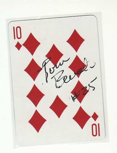 TOM BLEICK BALTIMORE COLTS 1966 GEORGIA TECH AUTOGRAPHED PLAYING CARD ...