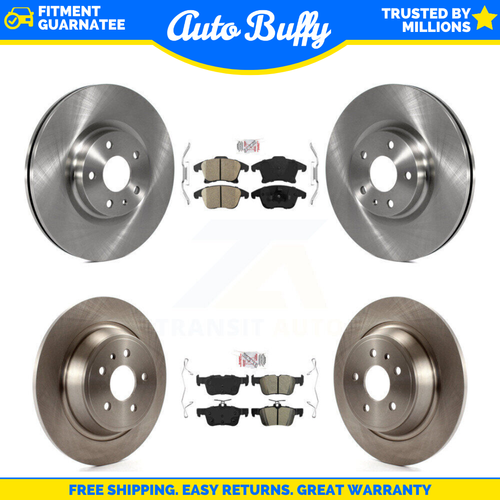 Front Rear Integrally Molded Pad And Brake Rotor Kit For Ford Fusion ...