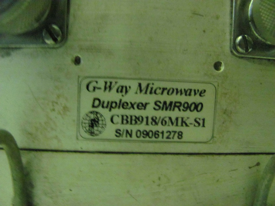 G-WAY MICROWAVE DUPLEXER SMR900 CBB918/6MK-S1 | eBay