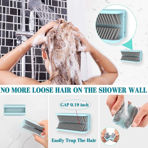 Hair Catcher Reusable Shower Hair Wall Hair Grabber Collection for ...
