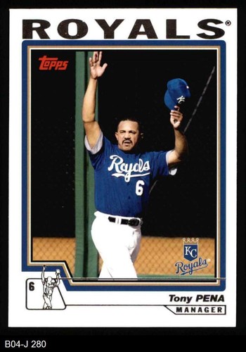 2004 Topps #280 Tony Pena Royals MANAGER 8 - NM/MT | eBay