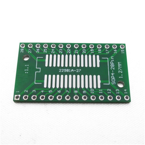 5Pcs SMD SOP28 SSOP28 TSSOP28 0.65mm 1.27mm to DIP 2.54mm PCB Adapter ...