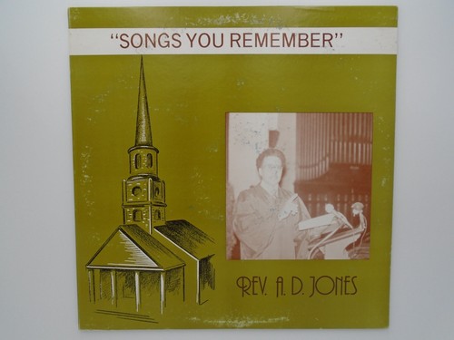 Rev A D Jones Song you remember Blessed records NM | eBay