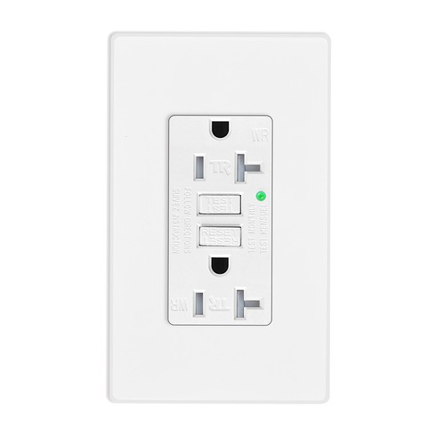 20AMP GFCI GFI Self Test Wall Outlet Duplex Receptacle Tamper Resistant ...