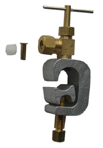 Self Piercing Saddle Valve Feed Water Copper Pipe Adapter Brass Fitting ...