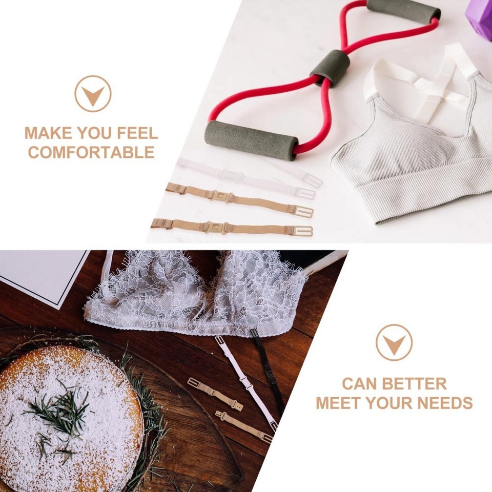 6 Pcs Stretchy Belts for Women Bra Straps Adjustable Sports Bras | eBay UK