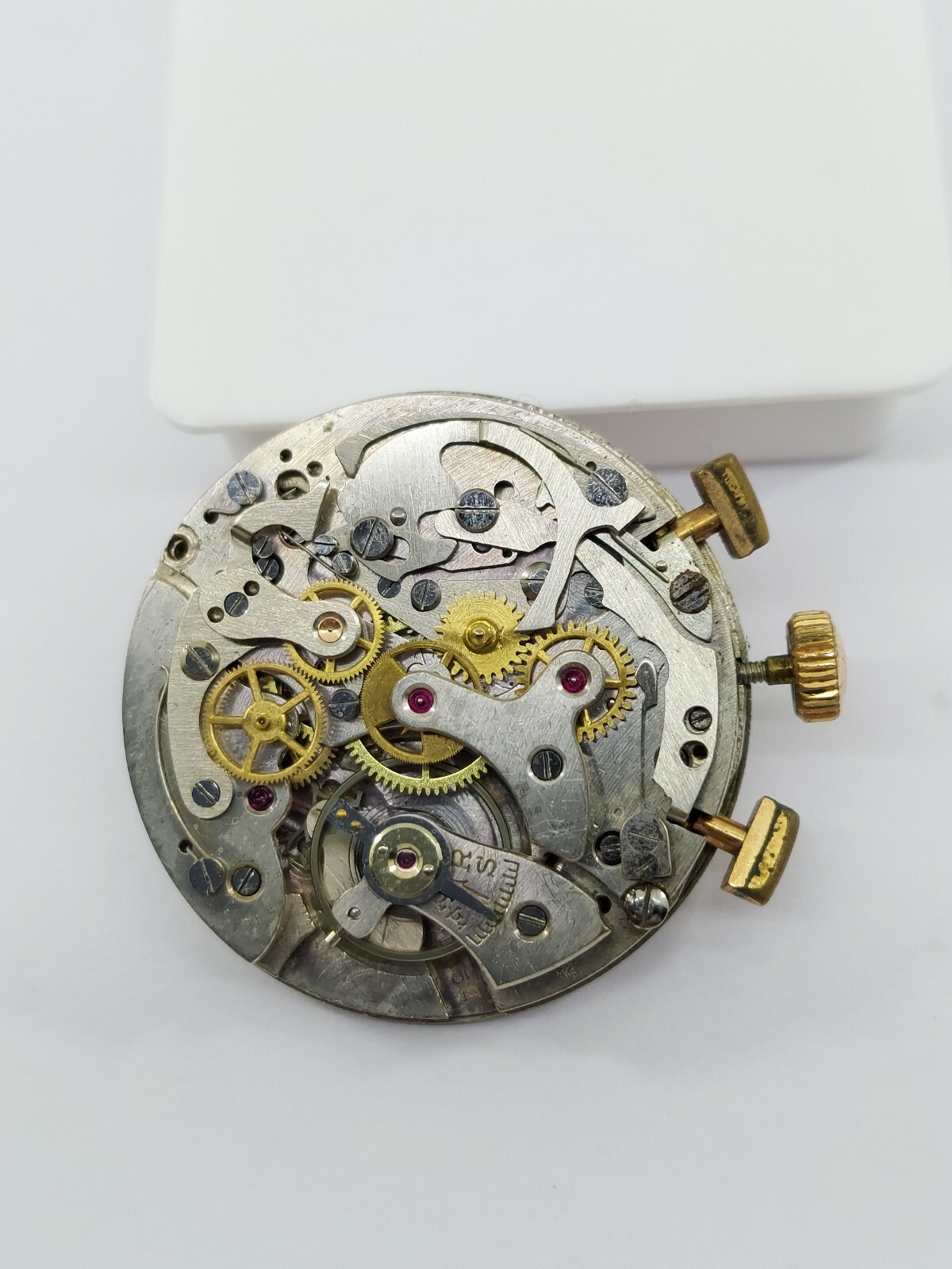 LANDERON 54 MOVEMENT & DIAL BRUNET MANUAL CHRONOGRAPH 17 JEWELS SWISS ...
