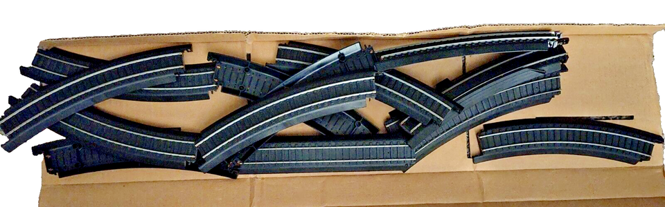 Electric Train Locomotive 6 Car Set Life-Like Racing Rails NASCAR W/OG ...