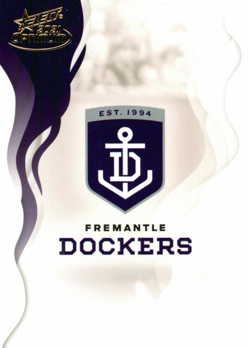 2021 FREMANTLE DOCKERS AFL Card CLUB LOGO Optimum | eBay